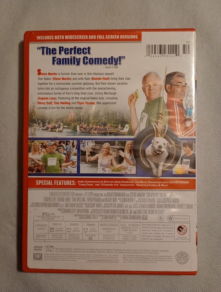 Cheaper by the Dozen 2 (DVD 2006 Wide & Full Screen) Steve Martin ...