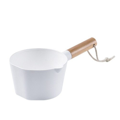 Scoop D'eau En Bois Tout-petit De Bébé Louche À Cuisine La Blanche | eBay