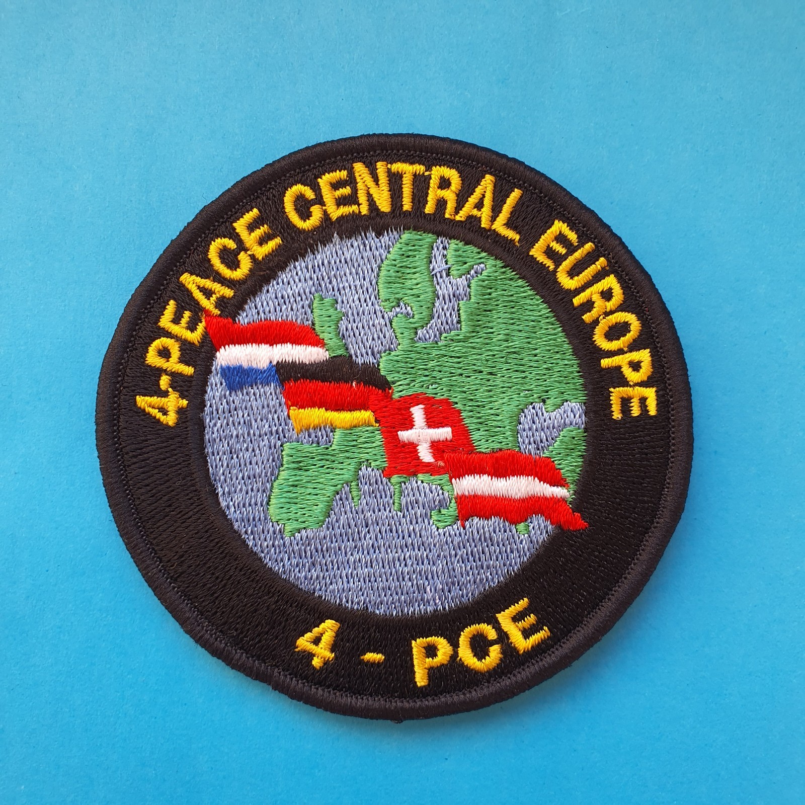 Swiss German Austrian Holland Flag 4 - PEACE CENTRAL EUROPE Army Badge ...