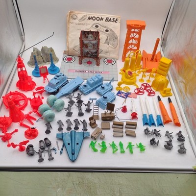 Marx Operation Moon Base Assorted Playset Lot Used NO BASE INCLUDED ...