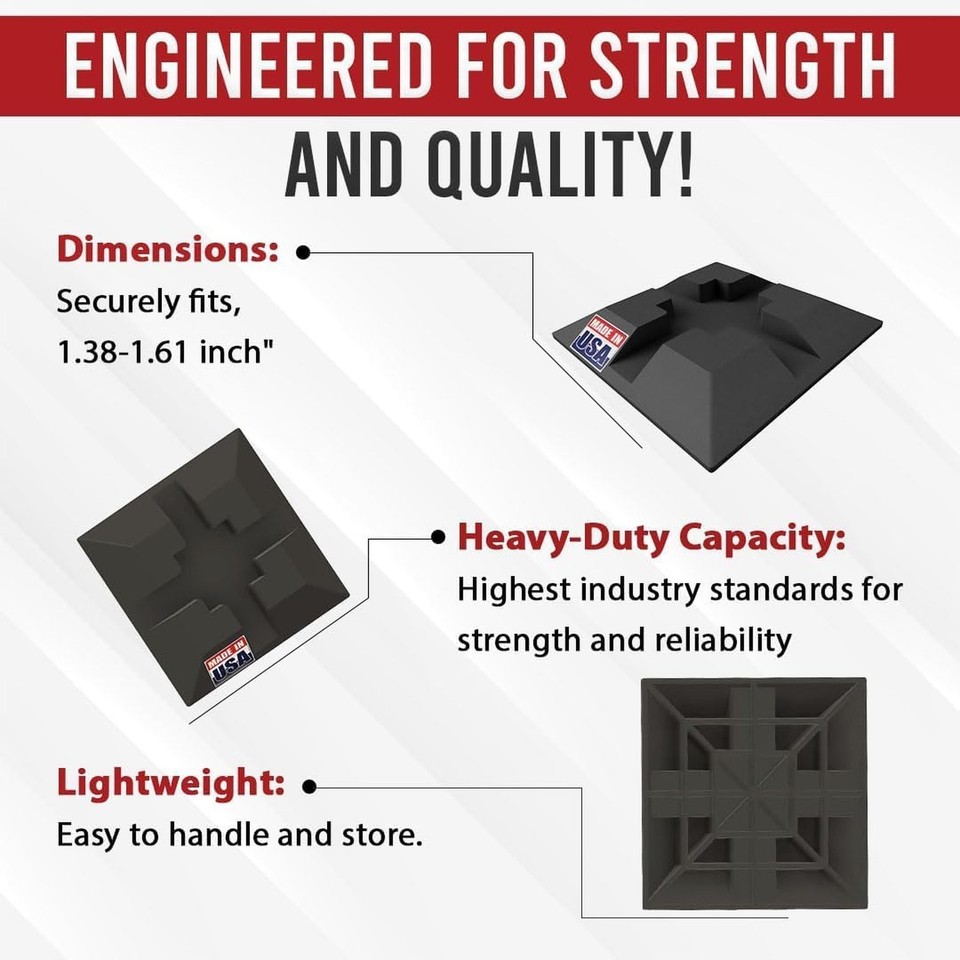 USA Made Foundation Block - Deck Support - Handi Block - Pier Shed Base ...