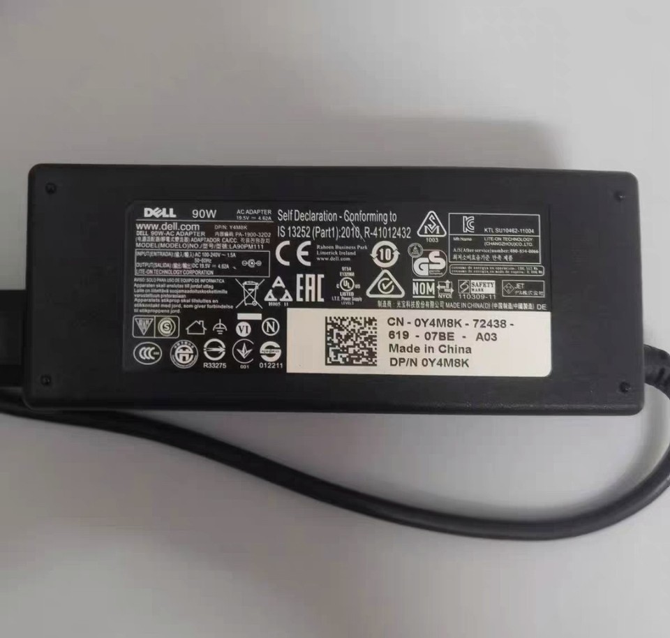 Genuine Dell AC Power Supply Adapter For Dell OptiPlex 7090 Ultra 90W ...