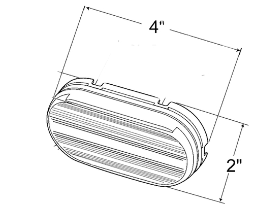 Signal-Stat 9093 Acrylic Replacement Clearance Marker Light Lens Snap ...