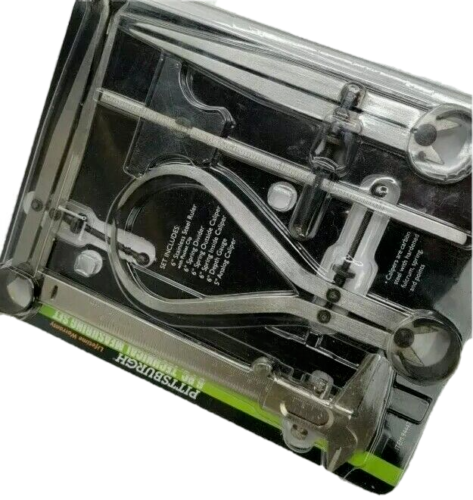BRAND NEW Pittsburgh 6 Pc Technical Measuring Set All Stainless Steel USA SELLER | eBay