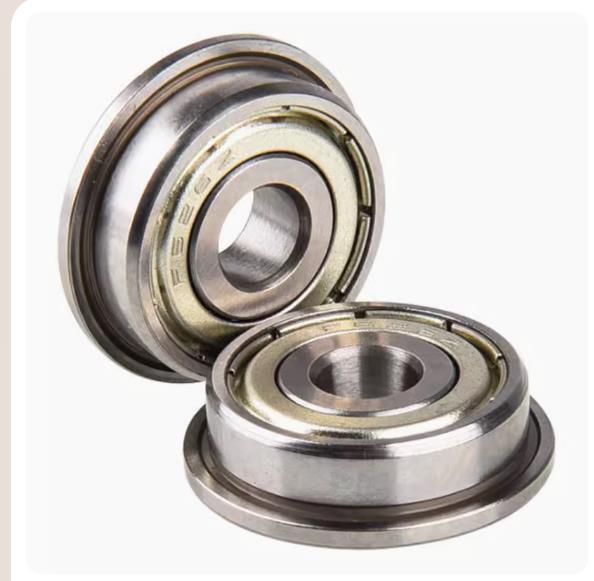 10Pcs F6800ZZ (10x19x5 mm) Metal Shielded (Flanged) Ball Bearing F6800Z ...