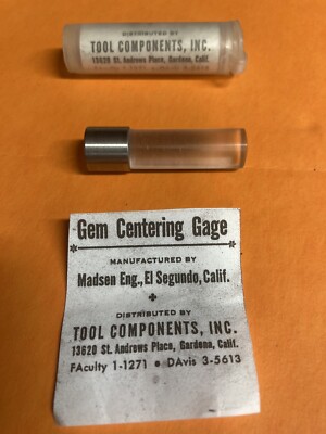 Vintage GEM CENTERING GAGE MANUFACTURED IN ENGLAND, TOOL COMPONENTS INC. | eBay