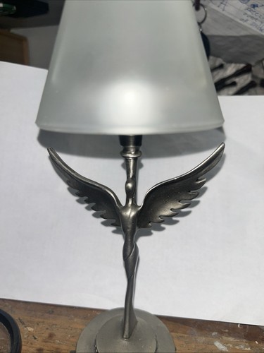 Steven Lavaggi/ Tilted Angel Pewter Tea light holder with Glass Shade ...