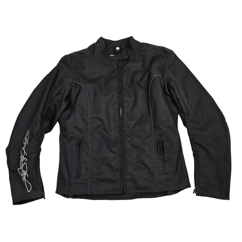 Street & Steel Motorcycle Bike Jacket Womens M Black All Weather Zip | eBay