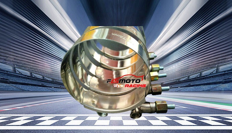 6X2.25" inch 57mm Turbo Pipe Hose Coupler T-bolt Clamps Stainless Steel ...