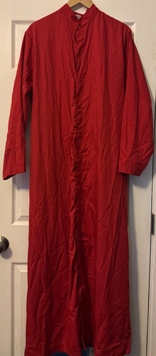 LOT OF 6 CATHOLIC ALTAR SERVERS RED CASSOCKS VARIOUS SIZES BY ABBEY ...