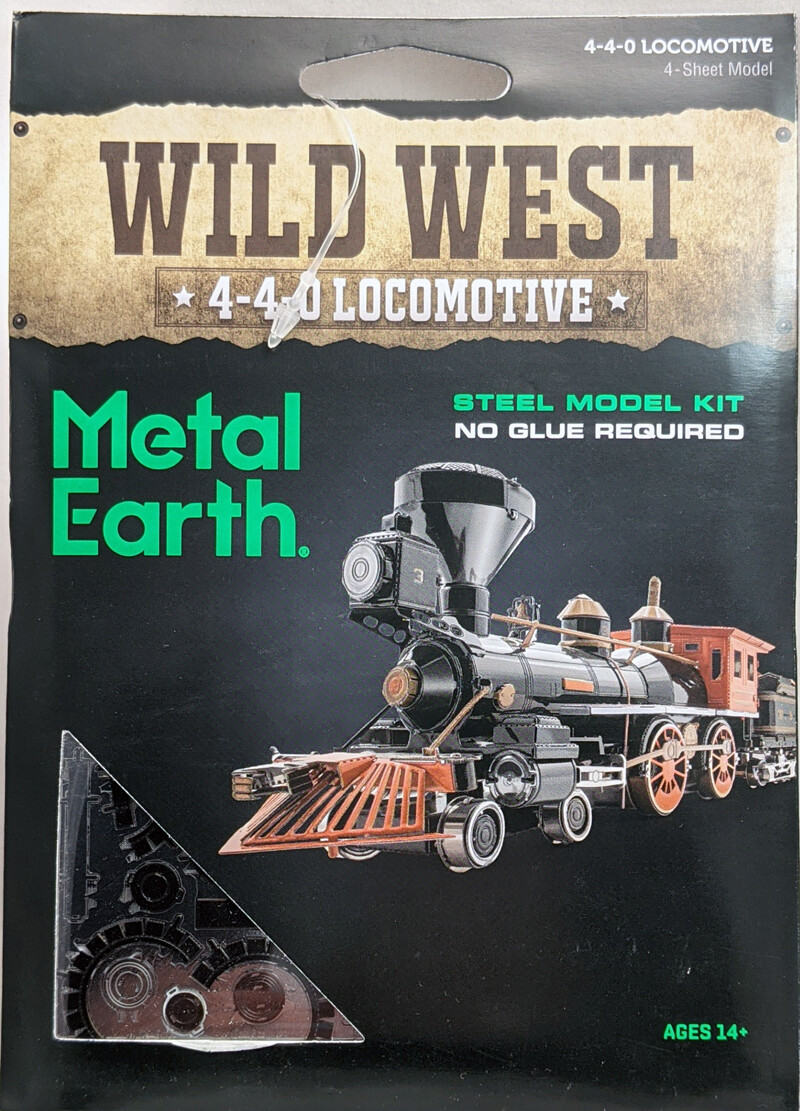 DIY Metal Model Metal Earth Wild West Locomotive 3D Model Kit - Build ...