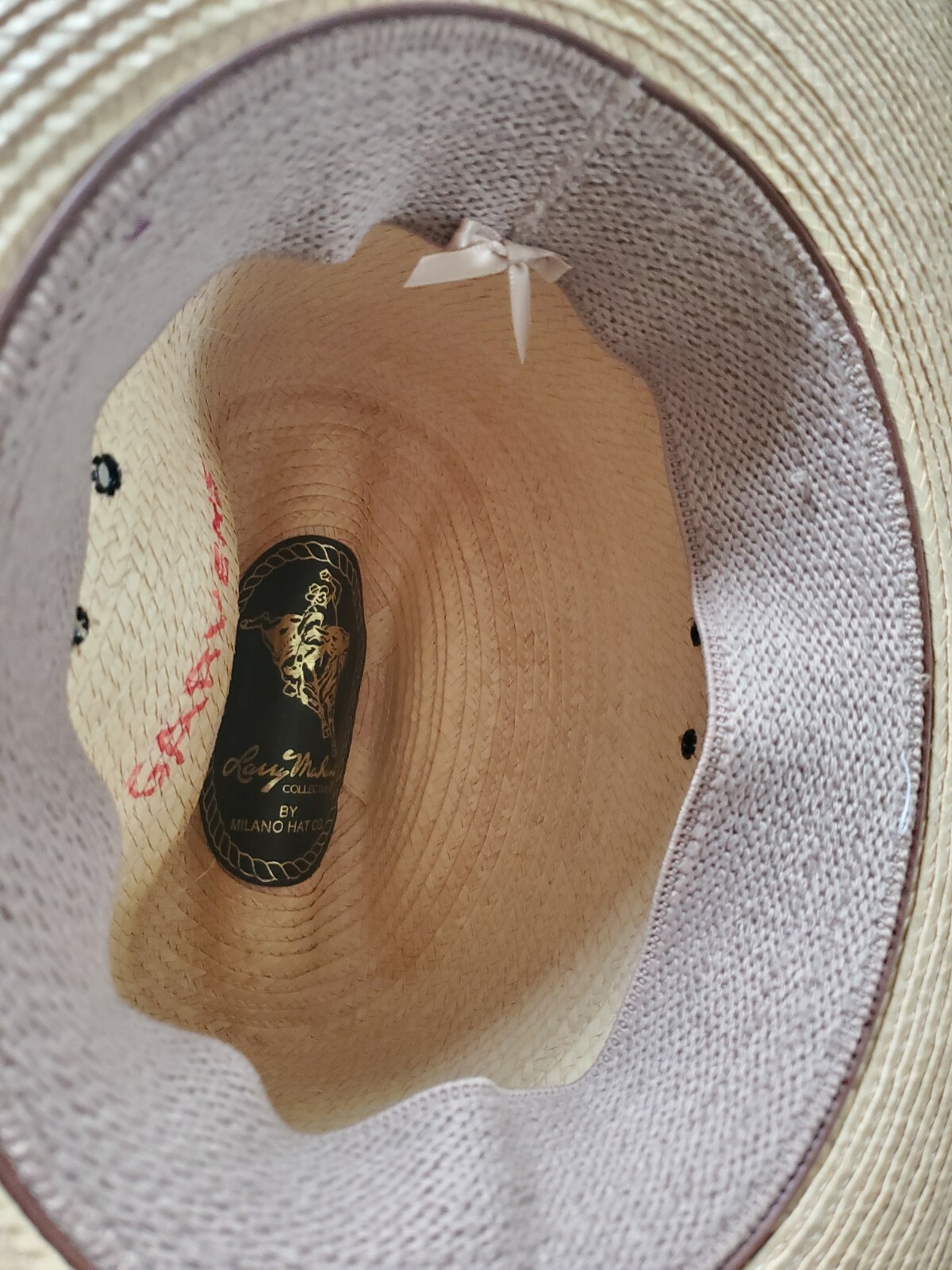 Larry Mahan's Straw Western Cowboy Hat by Milano Size… - Gem