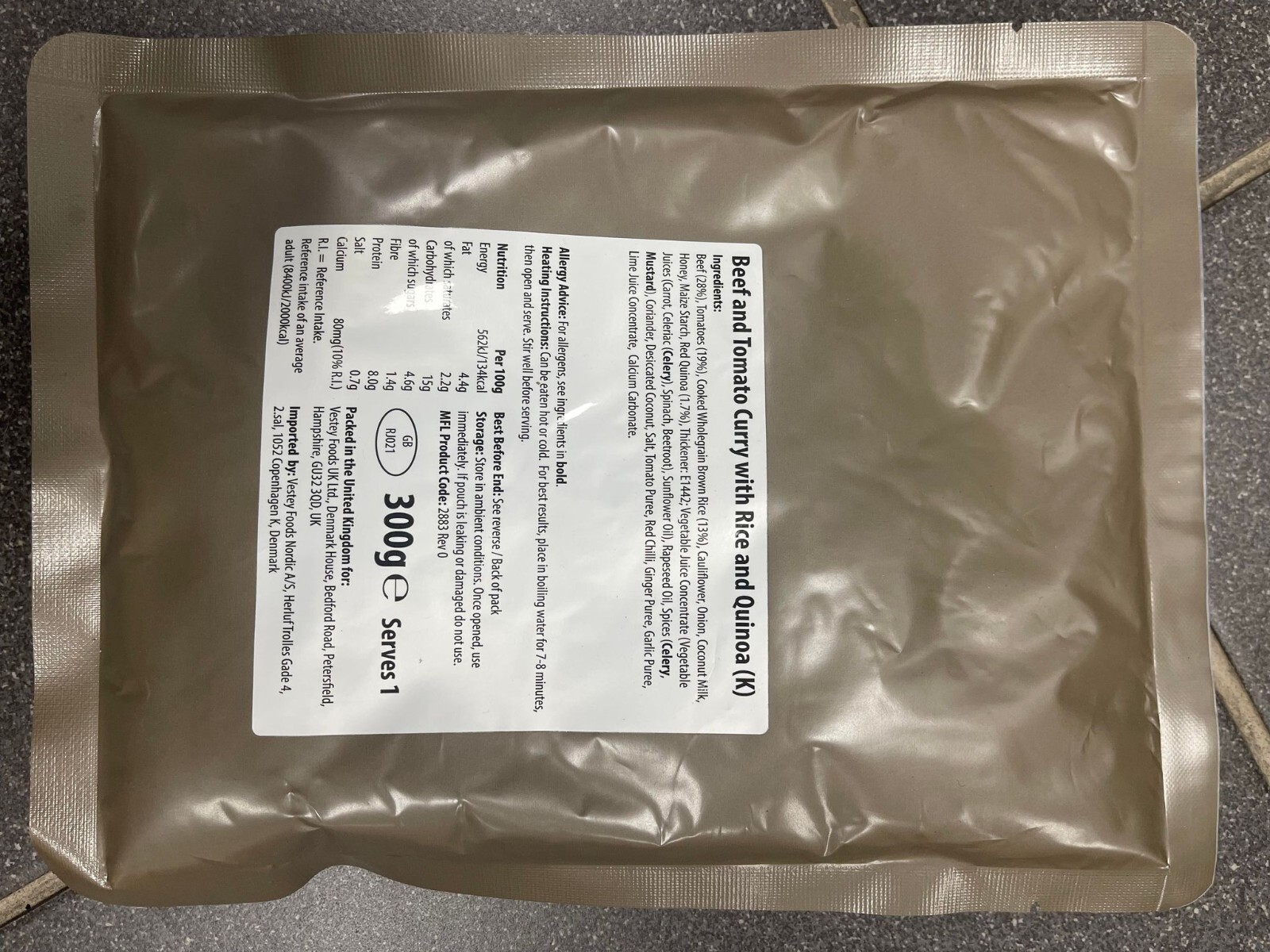 British Army MOD Ration Pack Meals Camping MRE Food Survival Scouts ...