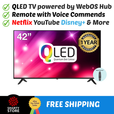 JVC 42" QLED WebOS Hub Smart TV, 1920 x 1080 Bluetooth Netflix, YouTube ...