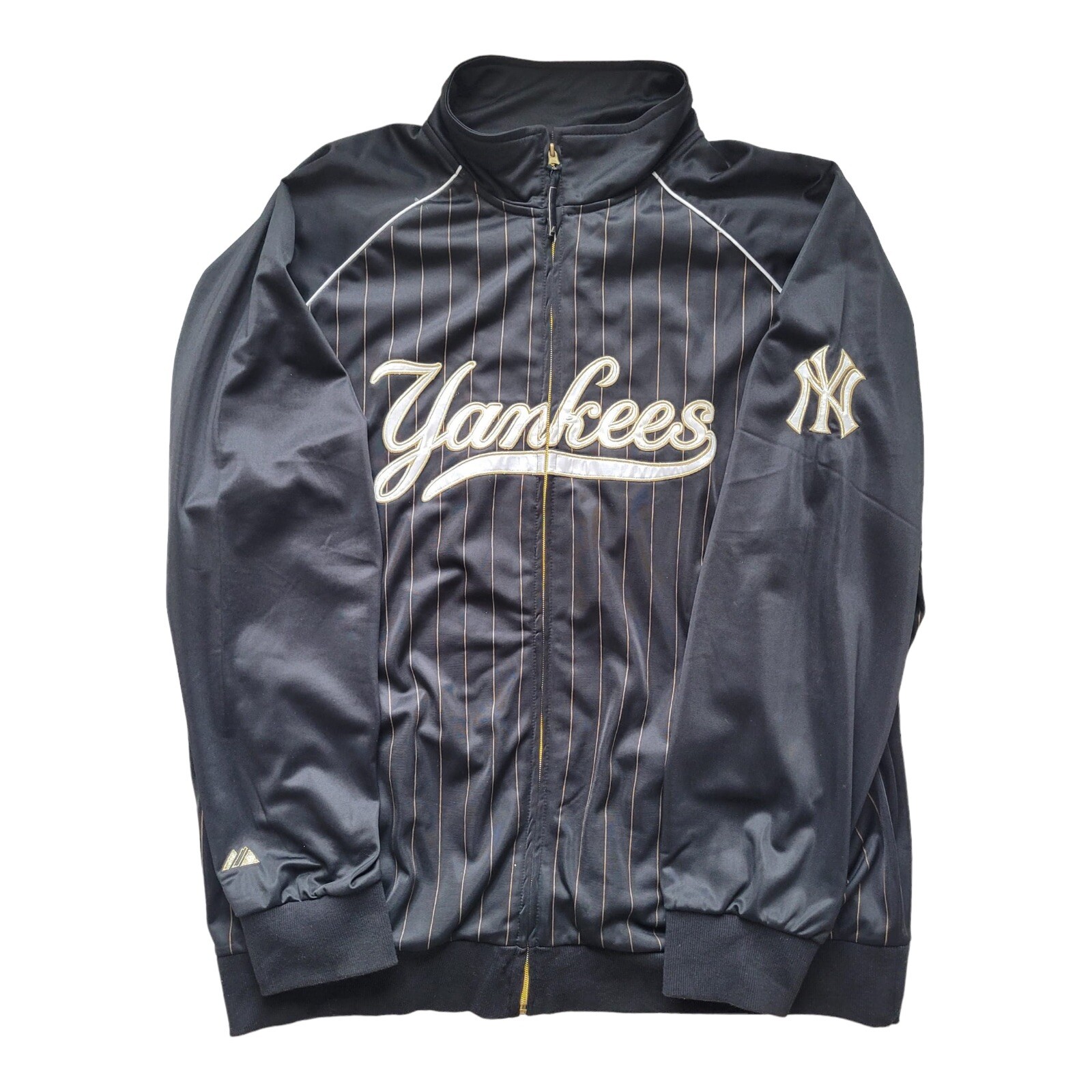 New York Yankees Homebase Collection Pinstripe Tracksuit Jacket Size ...