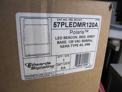 EDWARDS 57PLEDMR120A POLARIS LED BEACON RED,GREY BASE | eBay