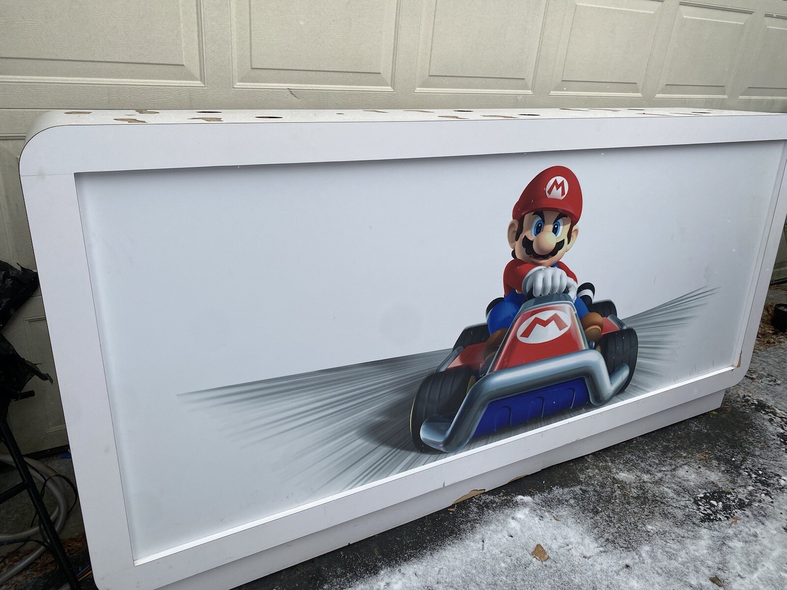 Nintendo Display Cabinet Mario Kart Huge 89”X16.5”X 43.5” Display Shelf ...