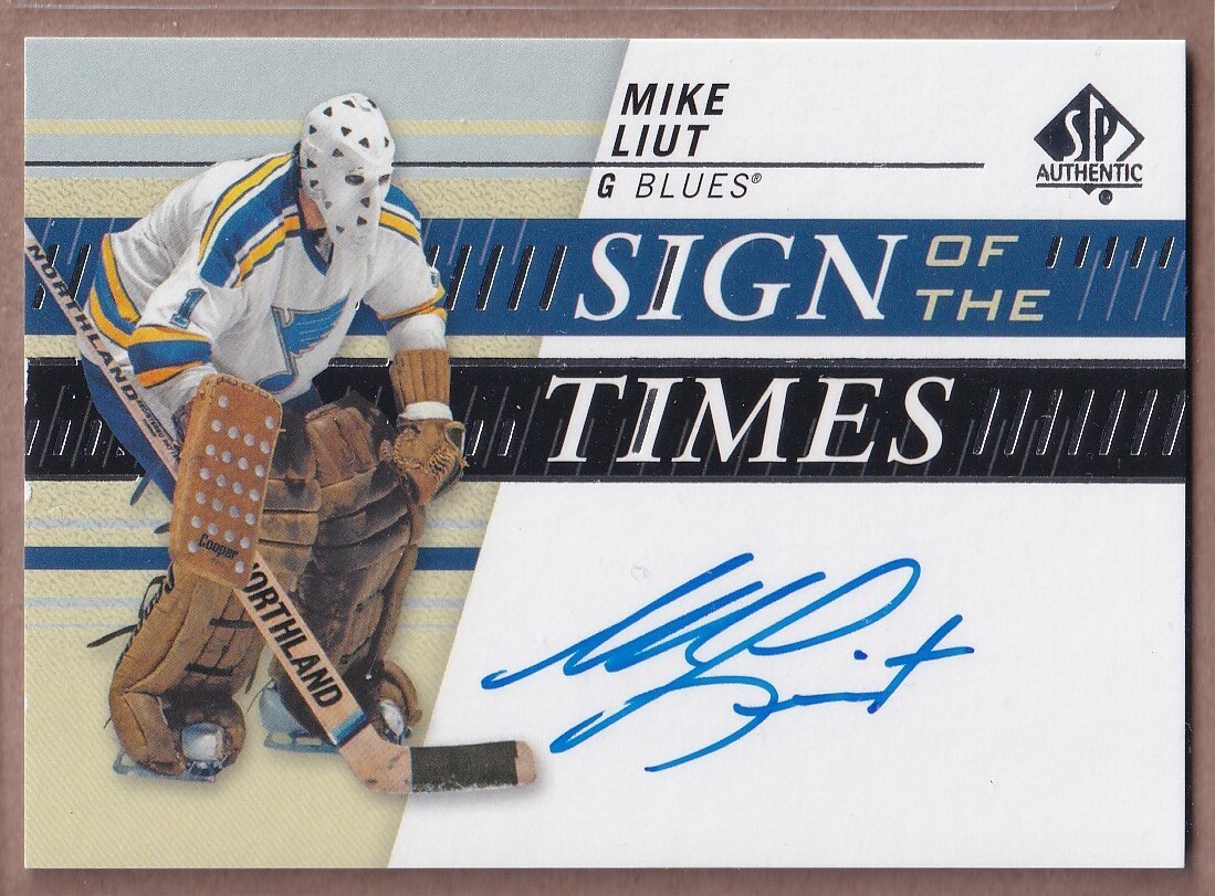 2019-20 SP Authentic Sign of the Times #SOTTML Mike Liut AUTO - St ...