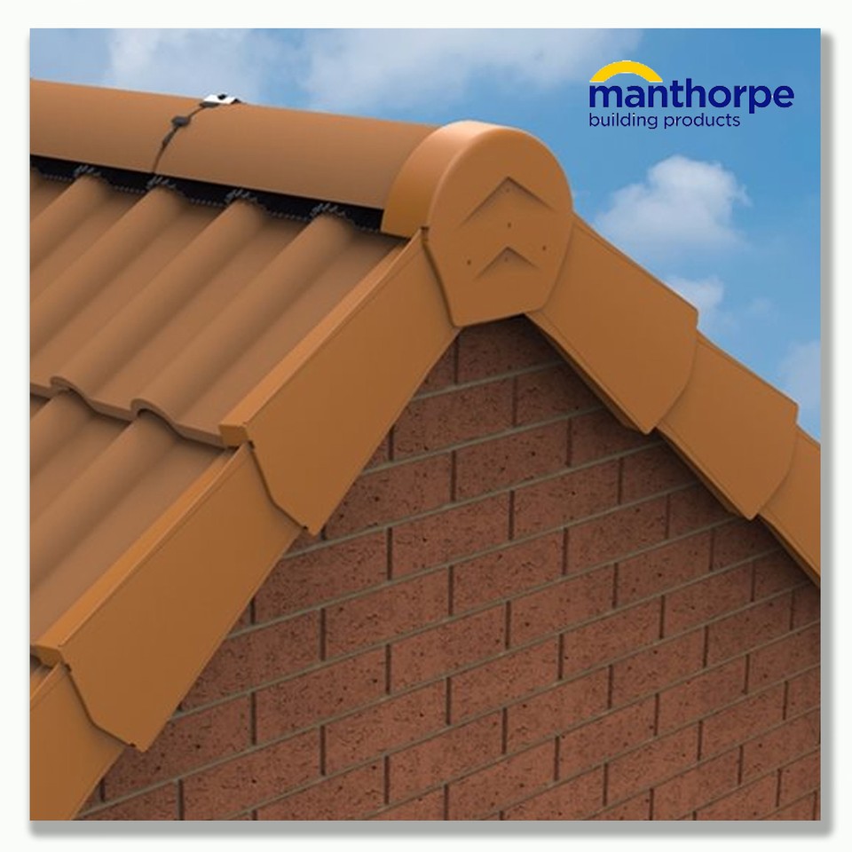 DRY VERGE | MANTHORPE | GABLE APEX ROOF TILE CAPS | RIDGE TILES | eBay UK