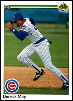 1990 Upper Deck #736 Derrick May RC Rookie Cubs | eBay