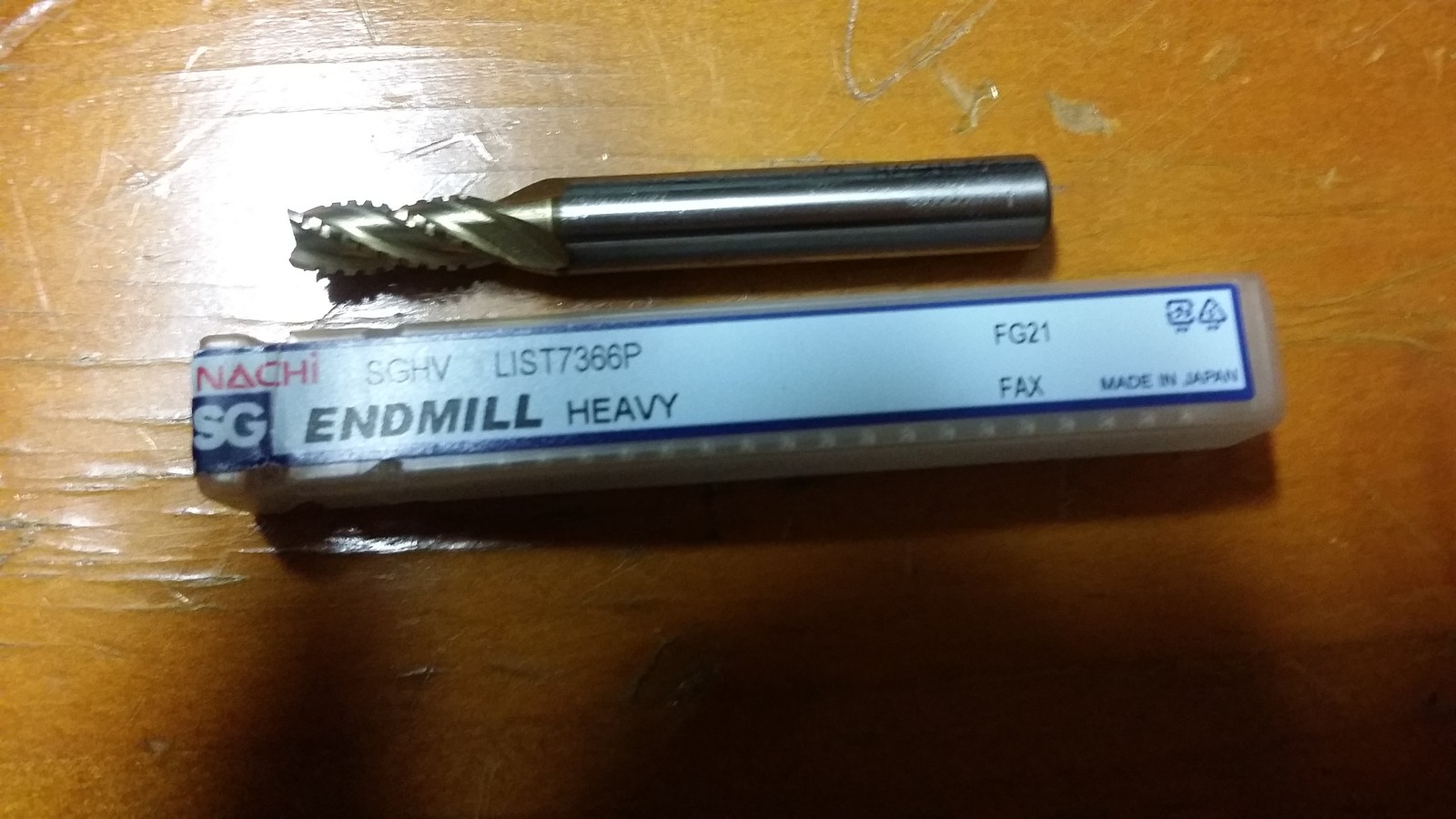 6mm Nachi S4 HSS-Co TiN 4 Flute End Mill Roughing ripper Cutter 8mm OD ...