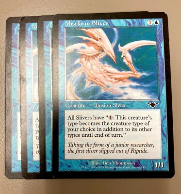 MTG - MISTFORM SLIVER X4 (UNPLAYED) LEGIONS - COMMON - MAGIC THE ...