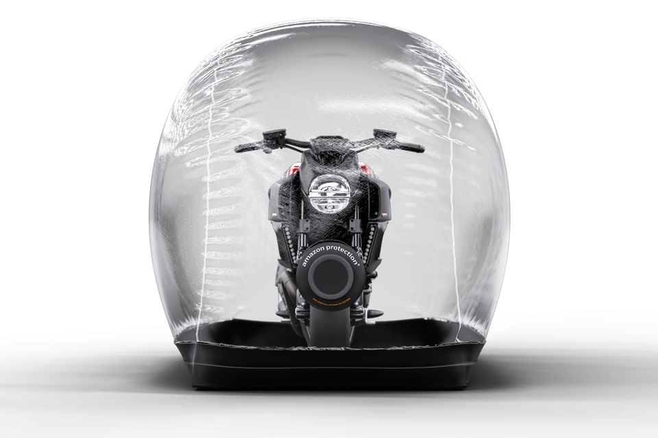 Amazon Protection Indoor Motorcycle Capsule Bubble Cover 98.4" x 47.2 ...