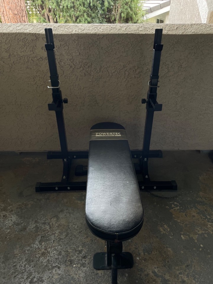 Bench/ and bench press bar holder gym equipment | eBay