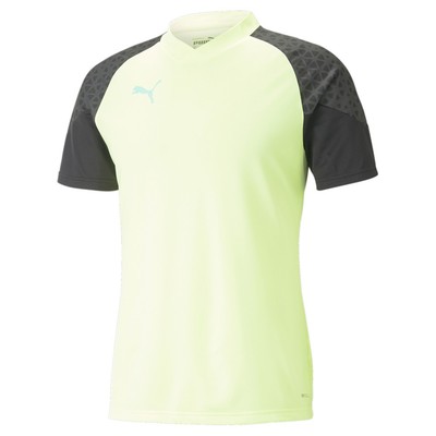 PUMA Individualcup Training V Neck Short Sleeve Shirt Mens Yellow ...