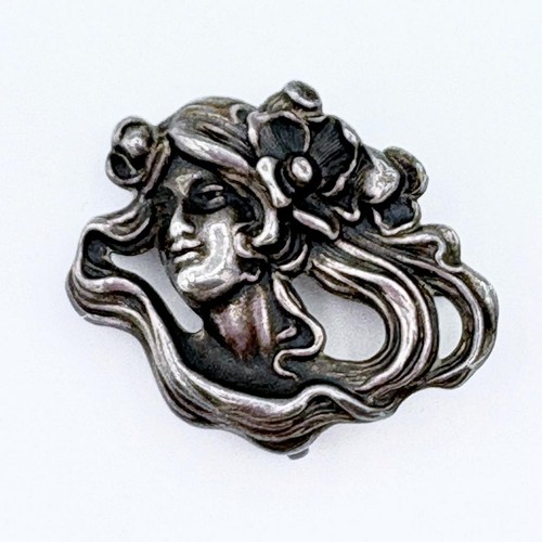 Antique Art Nouveau William Kerr Sterling Silver Watch Pin/Pendant ...