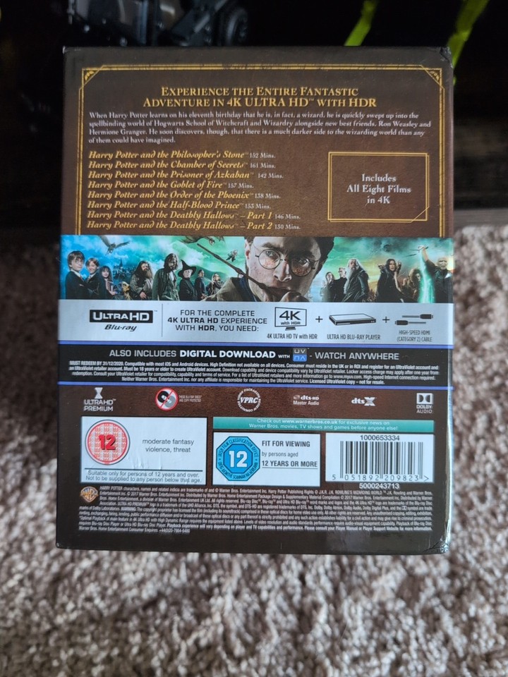 Harry Potter: 8-Film Collection (Ultra HD) | eBay