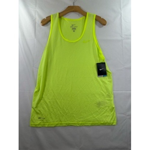 NWT Nike Dri-FIT Tank Top Women's Neon Yellow Tank Running Athletic ...