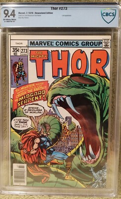 The Mighty Thor #273 CBCS 9.4 ow/wp (1978 Marvel Comics) Newsstand ...
