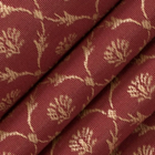 Heavy Duty Floral Diamond Garnet Burgundy Red Upholstery Drapery Fabric ...