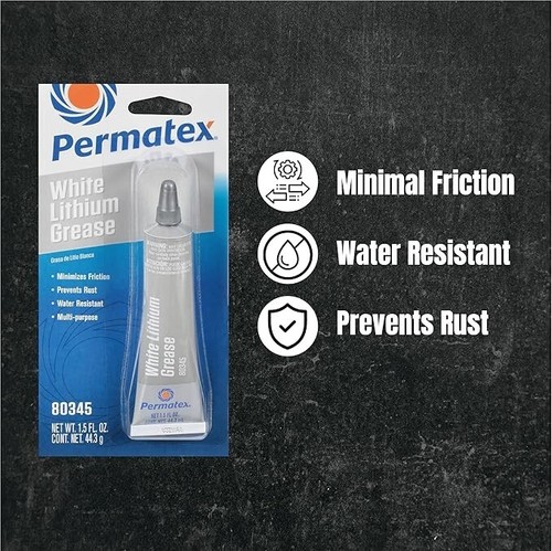 Permatex® - White Lithium Grease - MultiPurpose Lube - 1.5fl.oz / 44.3g ...