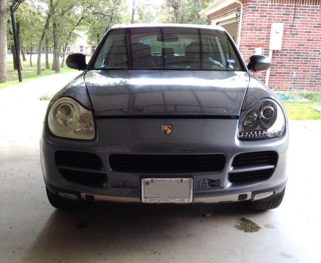 Porsche Cayenne 955 Black LED DRL Projector Headlights Set HID or ...