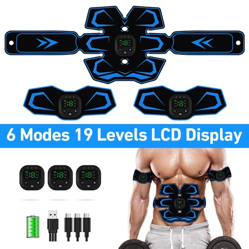 EMS Abdominal Muscle Toning Trainer ABS Stimulator Toner Tactical Belly ...