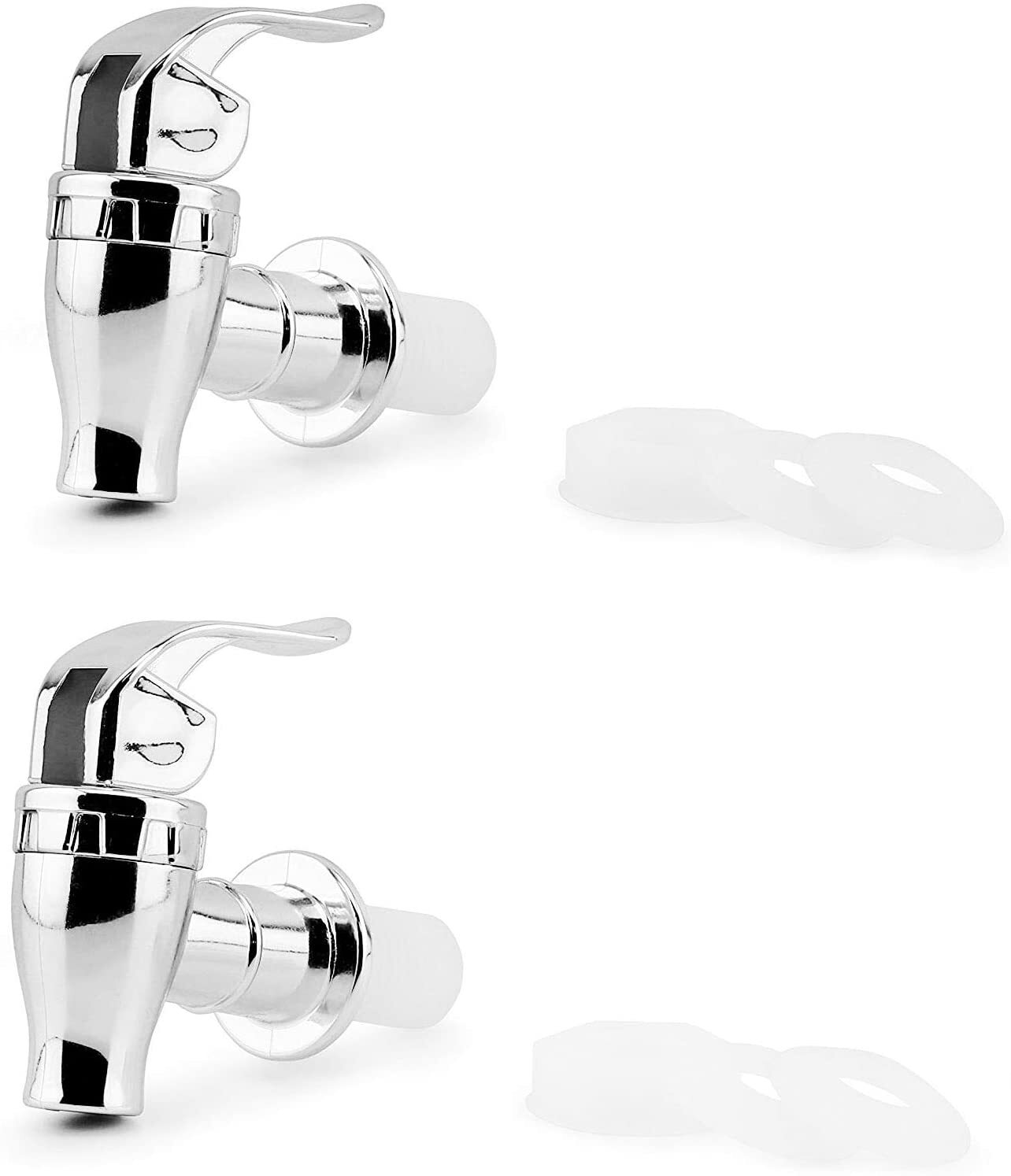 Push Style Spigots for Beverage Dispenser Carafes 2pk Chrome Lock Open ...