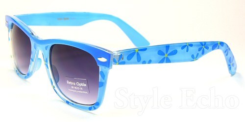 Retro Optix Flower Print Frame Womens Vintage Fashion Sunglasses | eBay