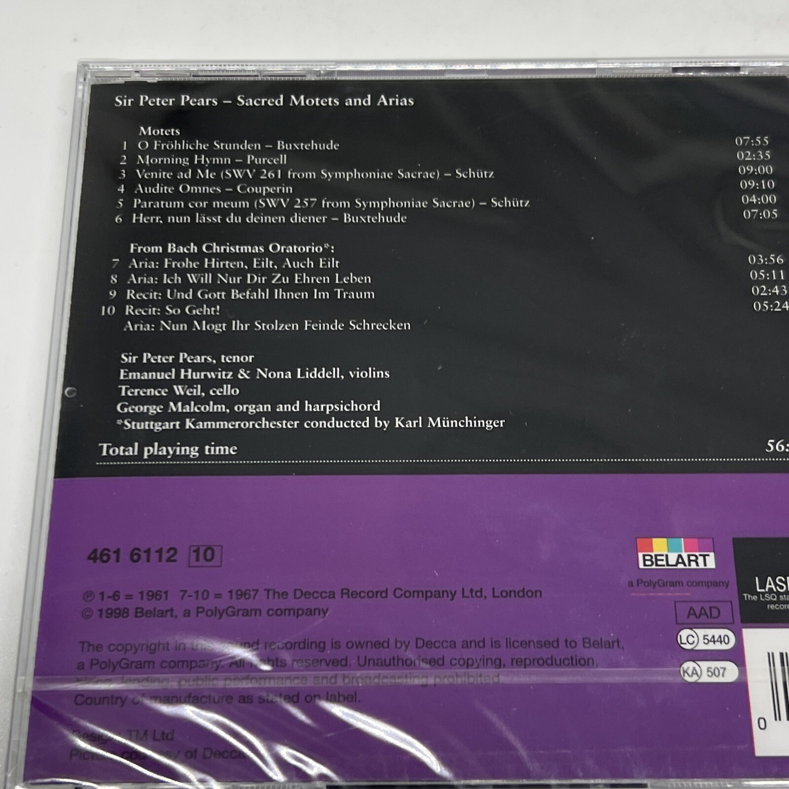 Sir Peter Pears - Sacred Motets and Arias CD | eBay