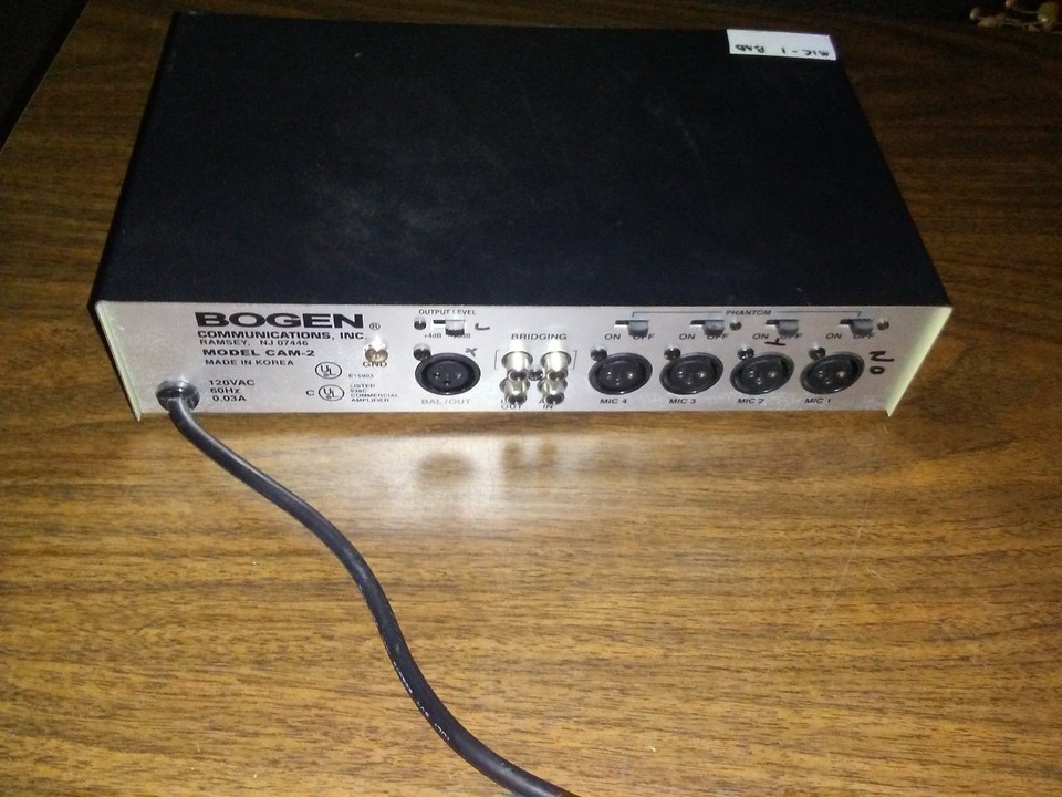 BOGEN COMMUNICATIONS MODEL CAM AMPLIFIER - See listing for details | eBay