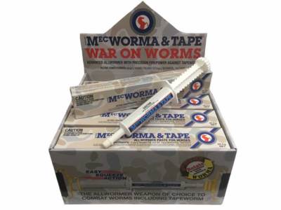 FARNAM MECWORMA + TAPE BOX OF 20 ALLWORMER ORAL HORSE WORMER PASTE ...