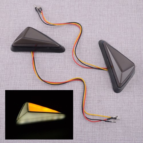 1Set Motorcycle Triangle Flush Mount LED Turn Signal Indicator Light ...