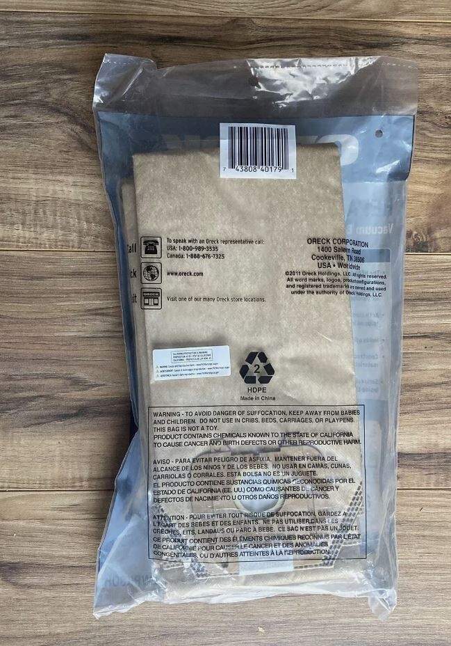 4 pack Genuine New Oreck Magnesium bags LW Series LWPK60H | eBay