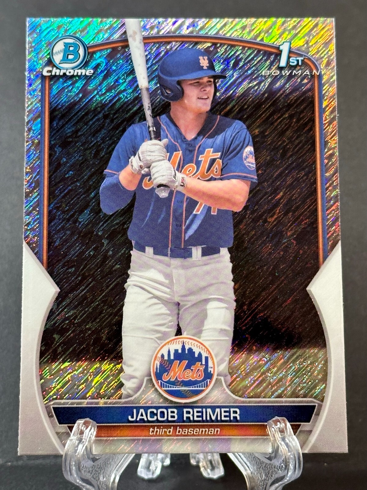 2023 Jacob Reimer Bowman Chrome Shimmer Refractor Mets | eBay