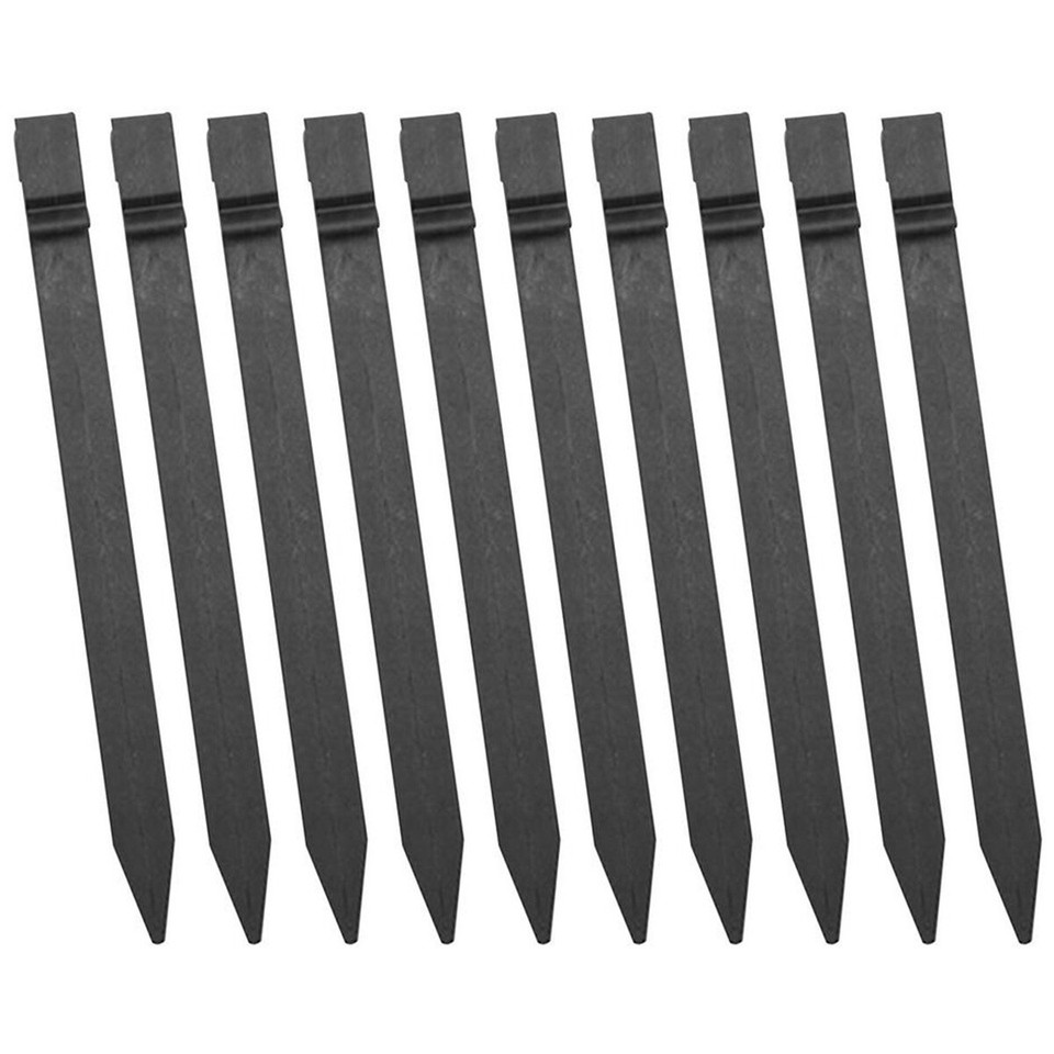 10Pcs Garden Landscape Edging Stake 10" Plastic Lawn Edging Stake Sirla ...