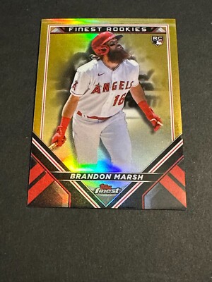 2022 Finest Brandon Marsh Rookie Variation Gold 43/50 - FREE SHIPPING ...