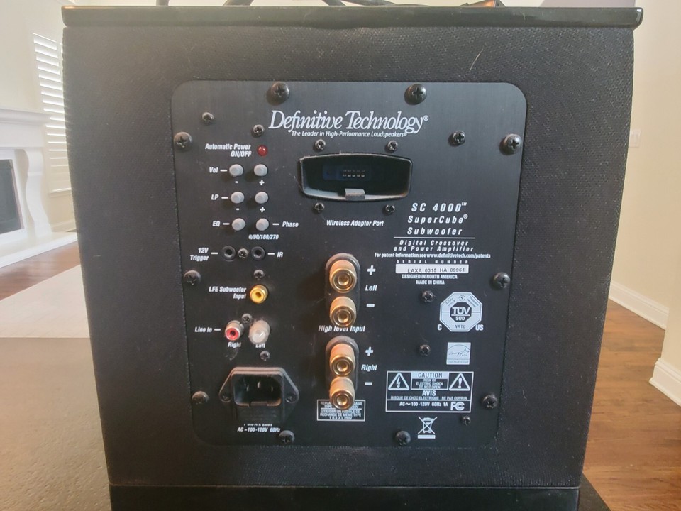 Definitive Technology - Supercube Subwoofer - SC4000 (11.5"W x 11.75"H ...