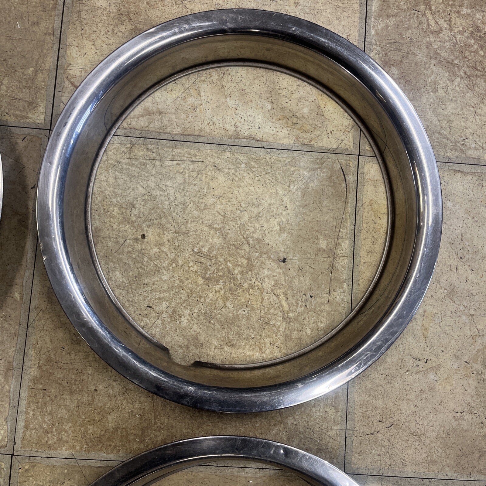 Chrome Wheel Rim Beauty Ring 75-84 VW Rabbit Jetta Pickup MK1 ~ Genuine ...