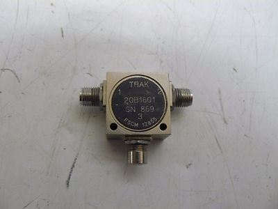 TRAK MICROWAVE 20B1601 RF MICROWAVE ISOLATOR CIRCULATOR 1800 MHz - 2100 ...